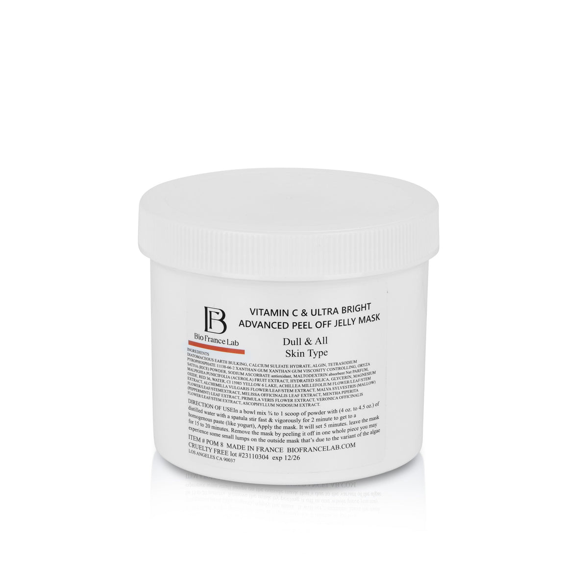 ALGAE FACIAL JELLY PEEL OFF MASK 366g TUB (12 APPL) – biofrancelab.com